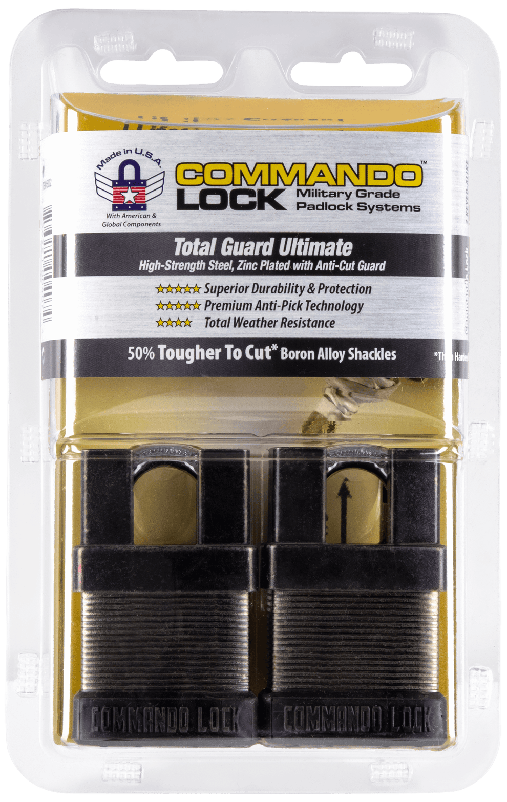 Commando Lock | Bolt Cutter Proof Shrouded Padlock | Tactical High Security