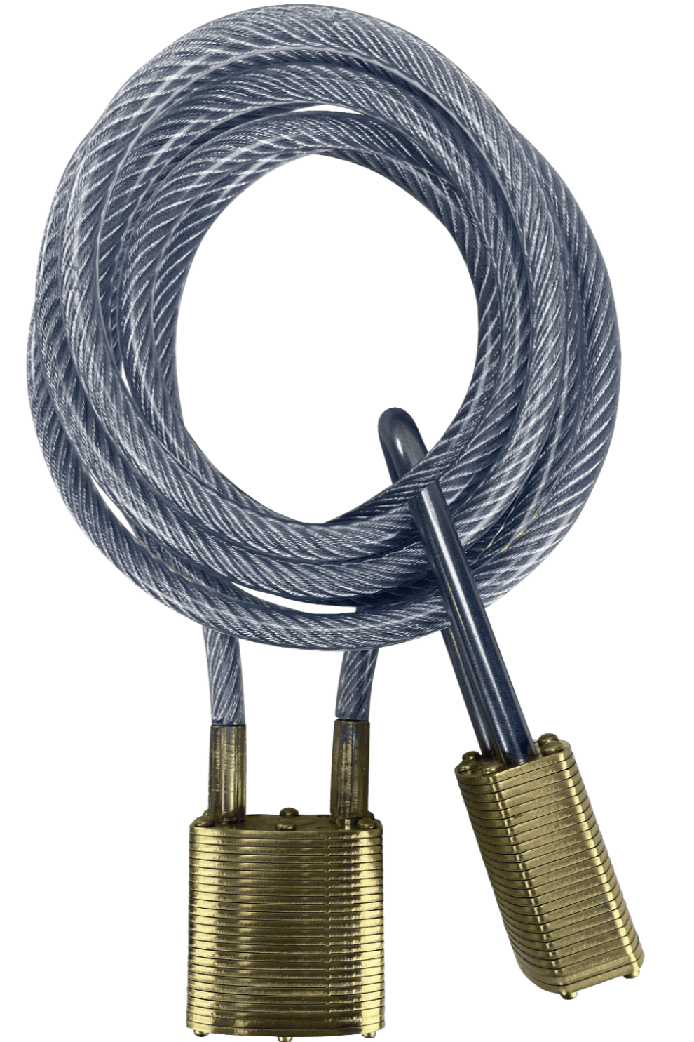 Commando Cooler Lock Cable | 2 Brass PadLocks | Outdoor Cable Locks ...